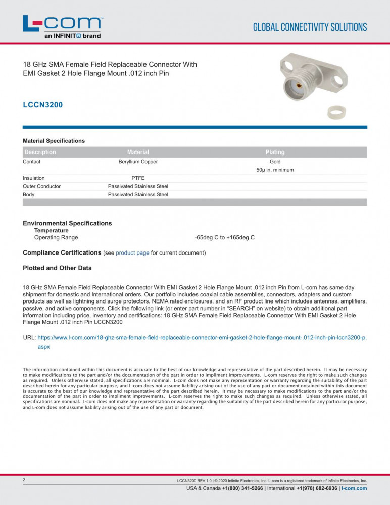L-com LCCN3200 technical document page 2