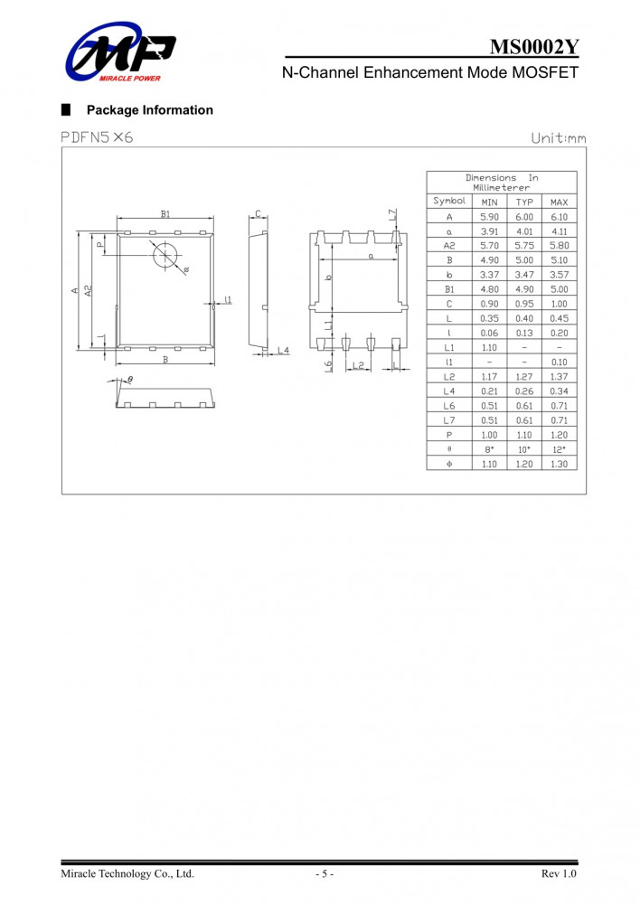 MS0002Y datasheet page 5