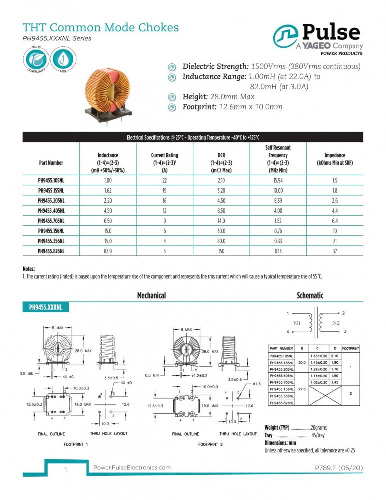PH9455.105NL technical document page 1