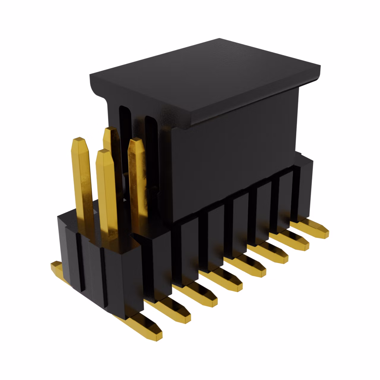 Slim-Grid Header, 16 Circuits, Surface Mount, Vertical, Unshrouded, 0.05µm Overall Gold (Au) Plated, with Pick-and-Place Cap, Tube, Lead-Free for sale
