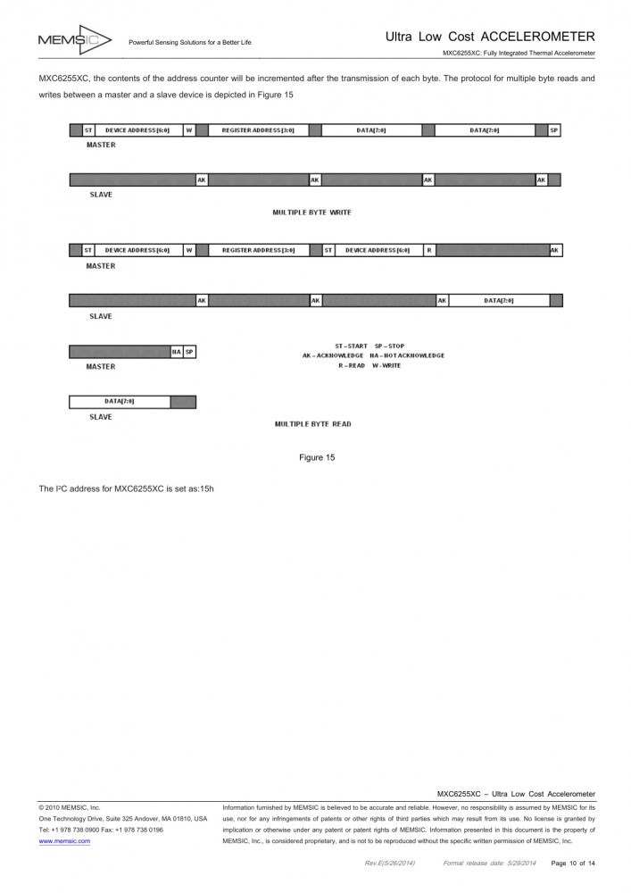 MXC6255XC datasheet page 10