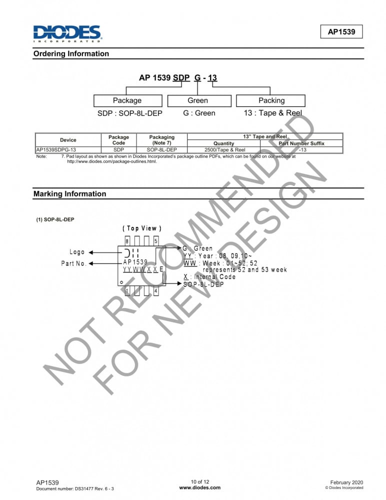 AP1539 datasheet page 10