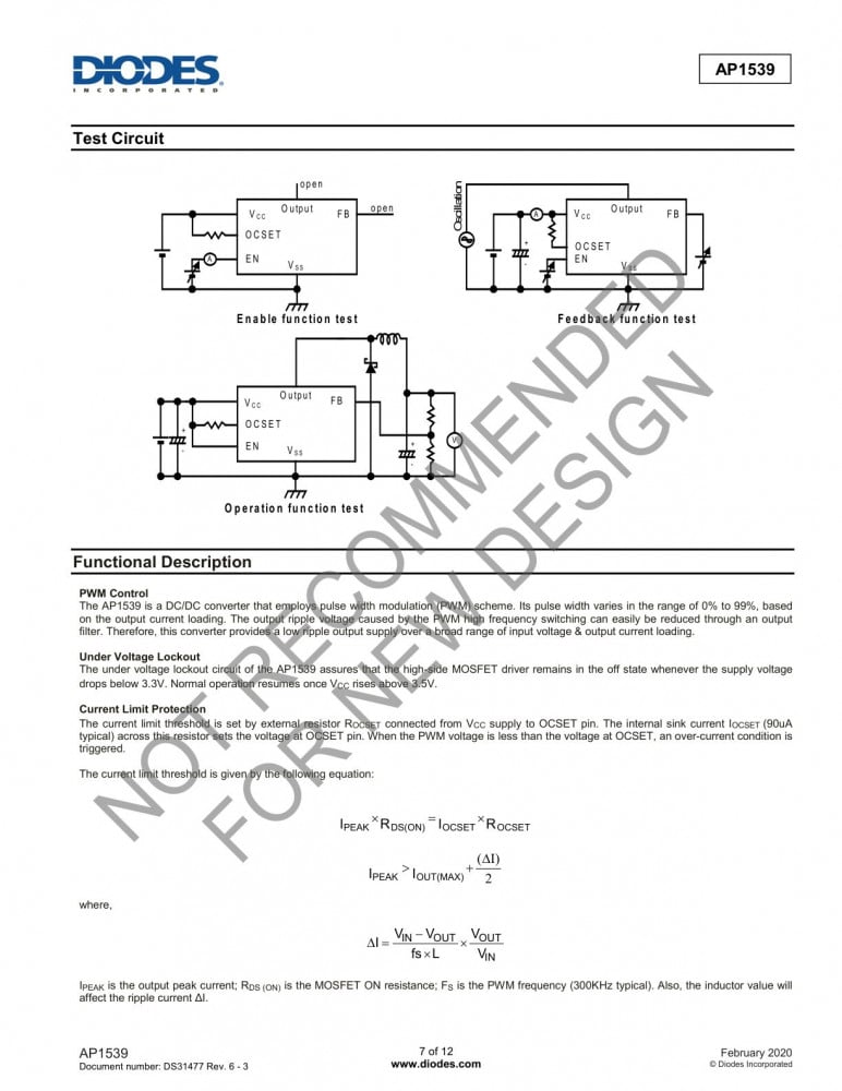 AP1539 datasheet page 7