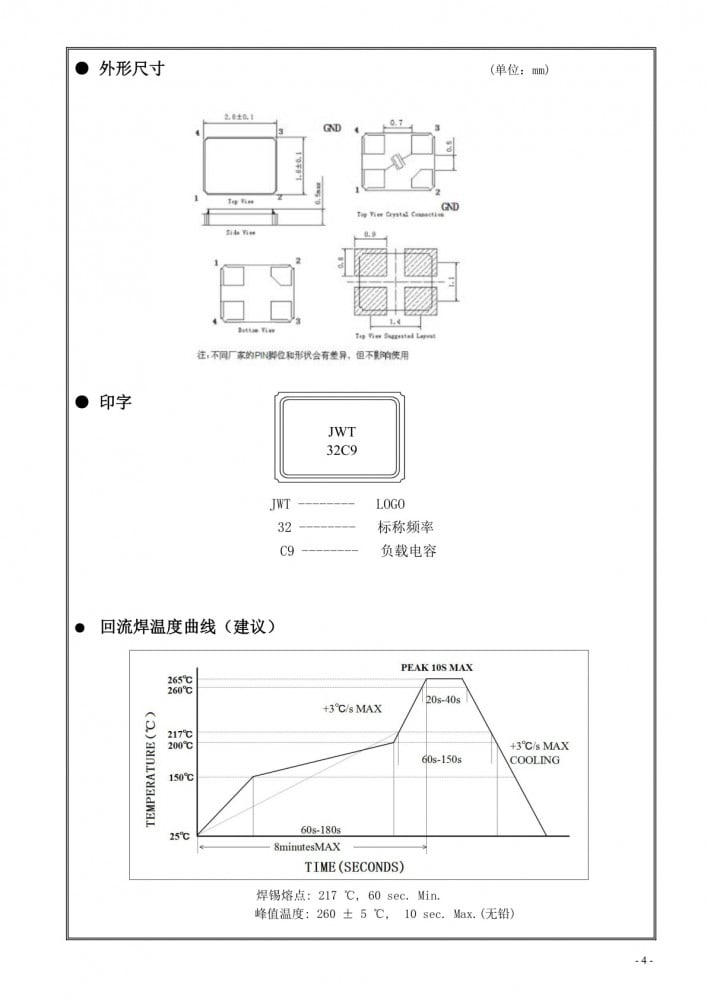 JWT CN4032M00009T8188116 datasheet page 5