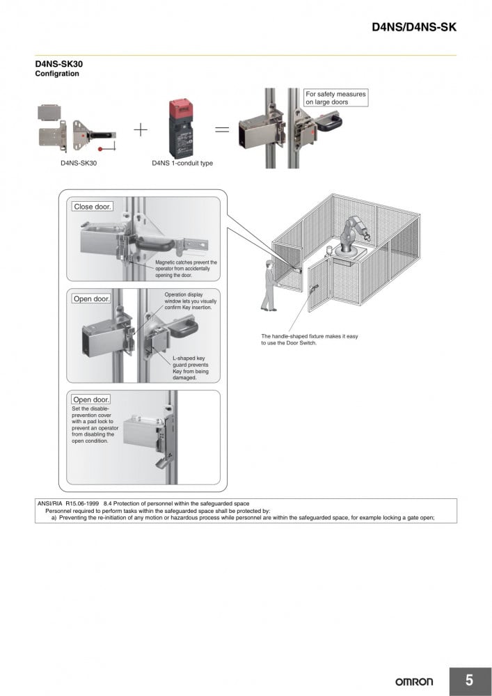 OMRON D4NS D4DS-K2 document page 5