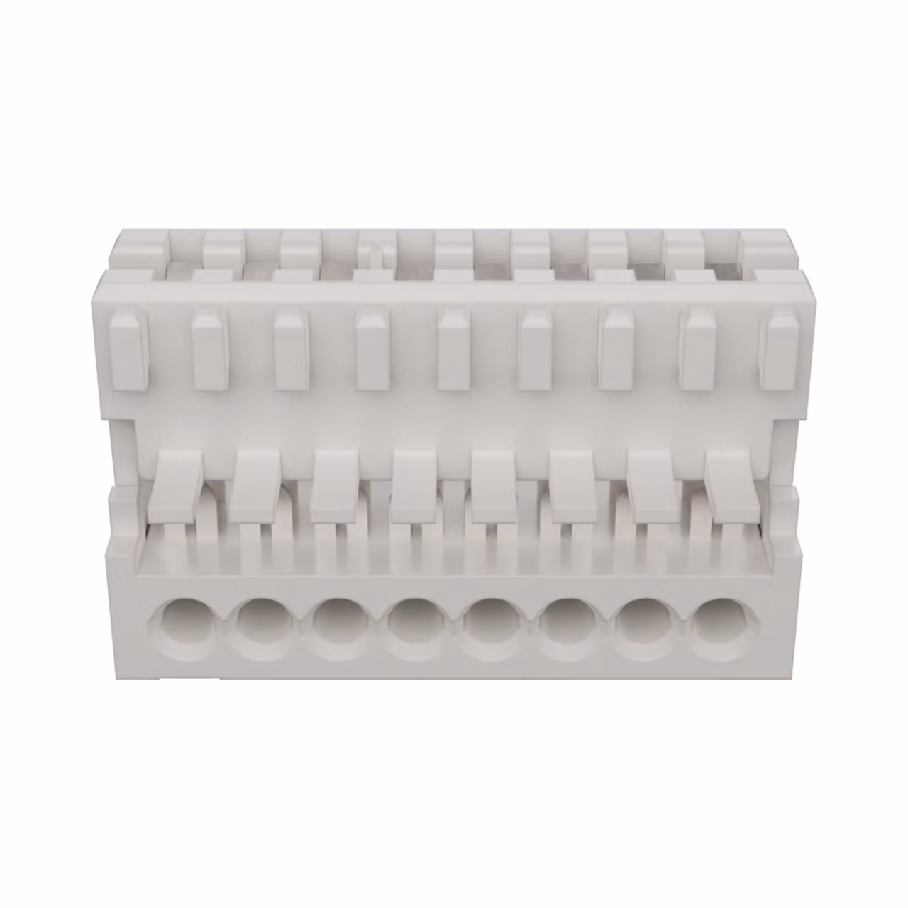 Appli-Mate RAST 2.5 IDT Housing, 2.50mm Pitch, Direct/Indirect, Female, 8 Circuits, All Position Keys, Polarizing Rib Between Circuits 3 and 4 for sale