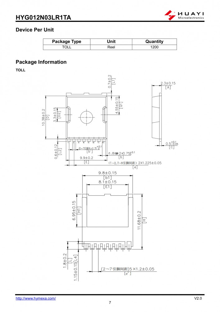 HYG012N03LR1TA datasheet page 7
