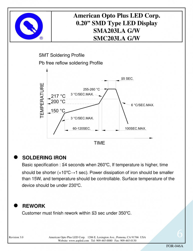 SMC203LA datasheet page 6