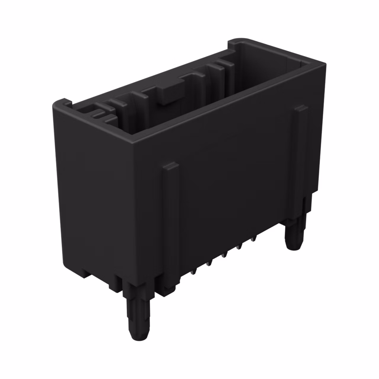 Mini50 Unsealed Vertical Header, UL 94 HB, Single Row, 8 Circuit, Polarization Option C, Dark Gray, Tray for sale