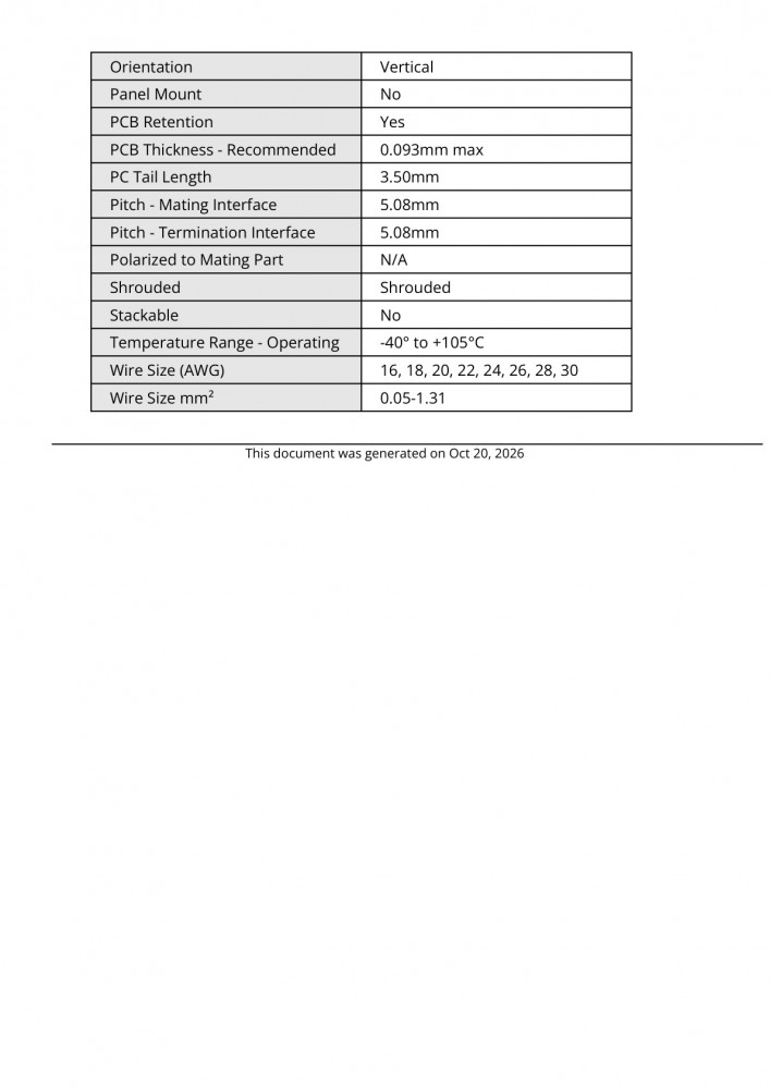 Document page 3 for Molex 398804302