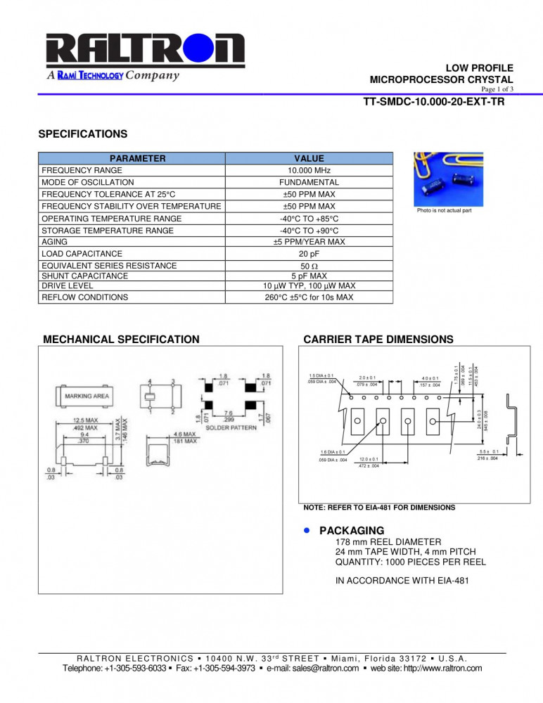 TT-SMDC-10.000-20-EXT-TR technical document page 1