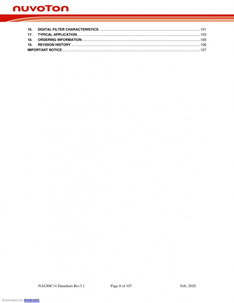 NAU88C14 datasheet page 8