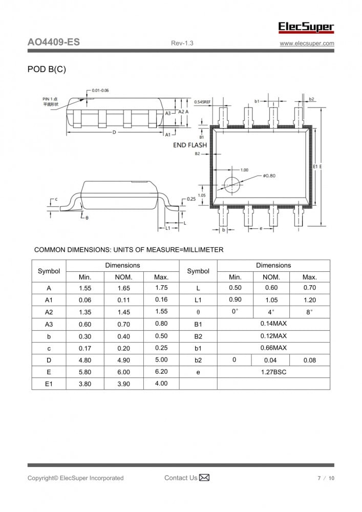 AO4409-ES datasheet page 7