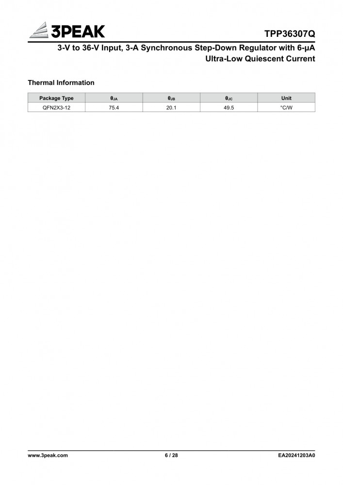 TPP363072Q-FC6R-S datasheet page 6