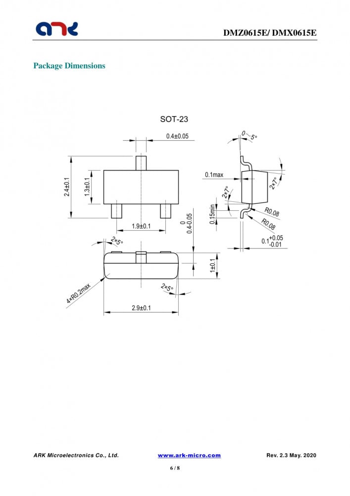 DMX0615E datasheet page 6