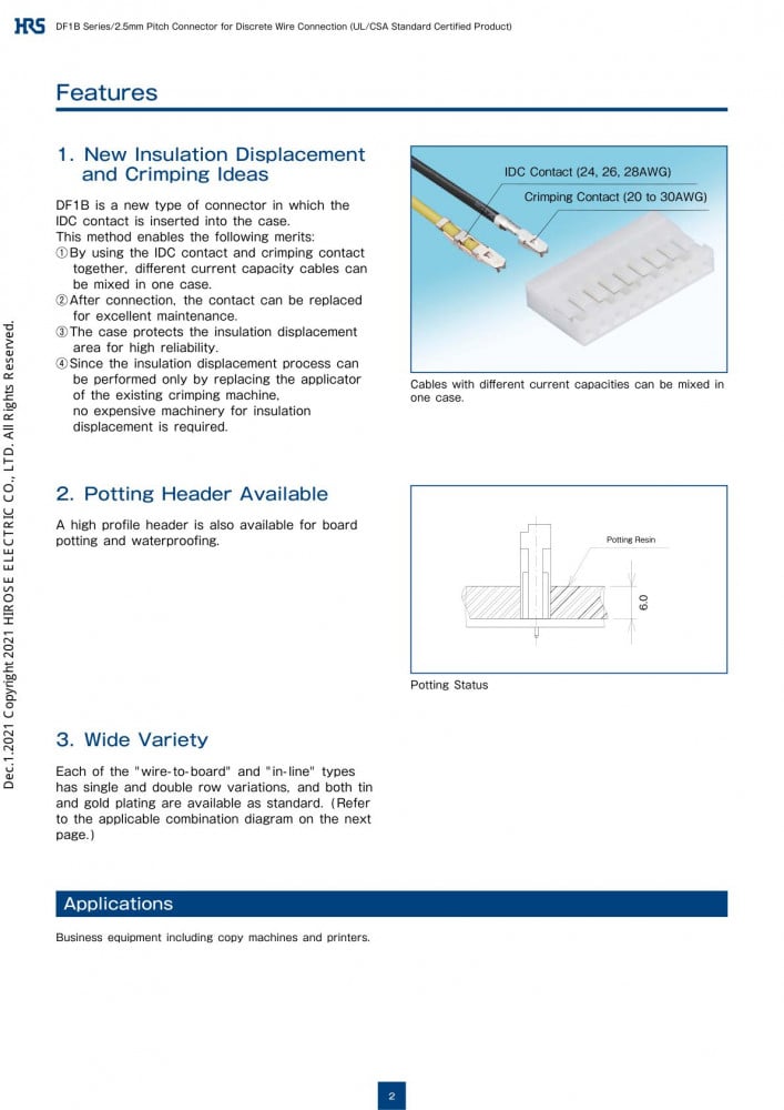 HRS DF1B datasheet page 2