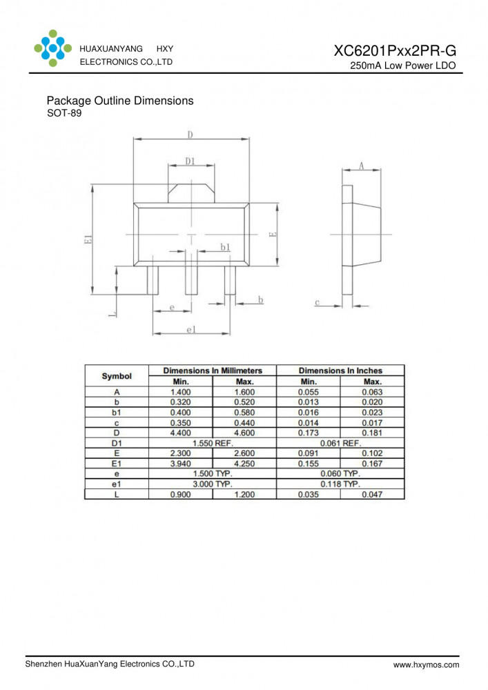 XC6201P502PR-G-HXY datasheet page 5