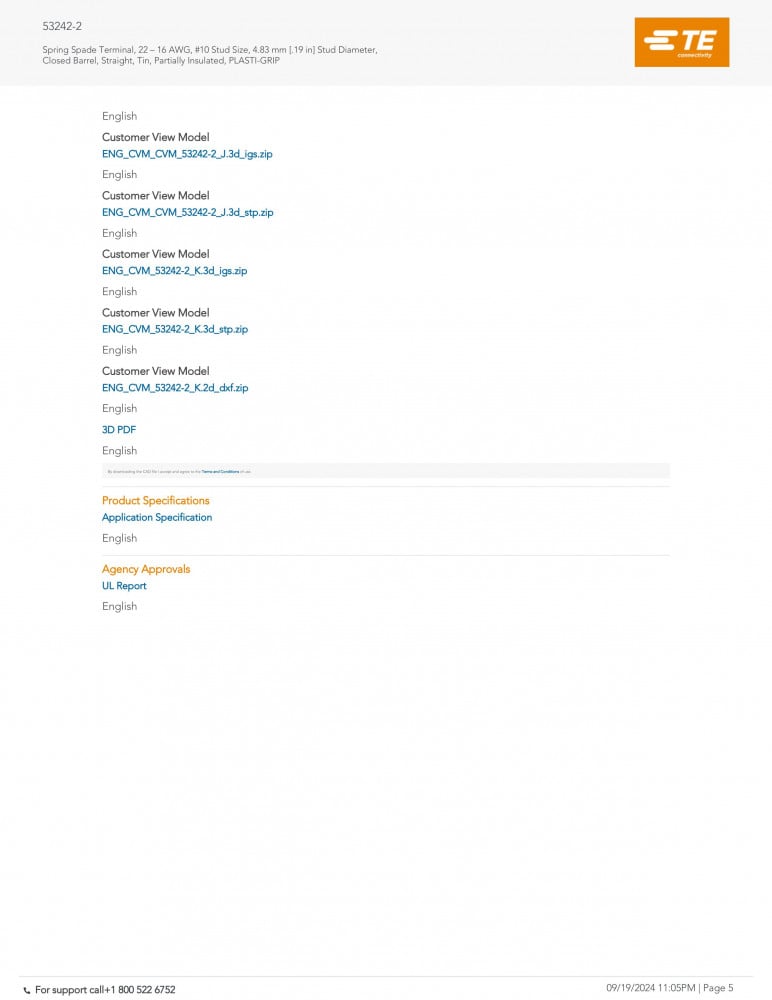 TE Connectivity 53242-2 document page 5