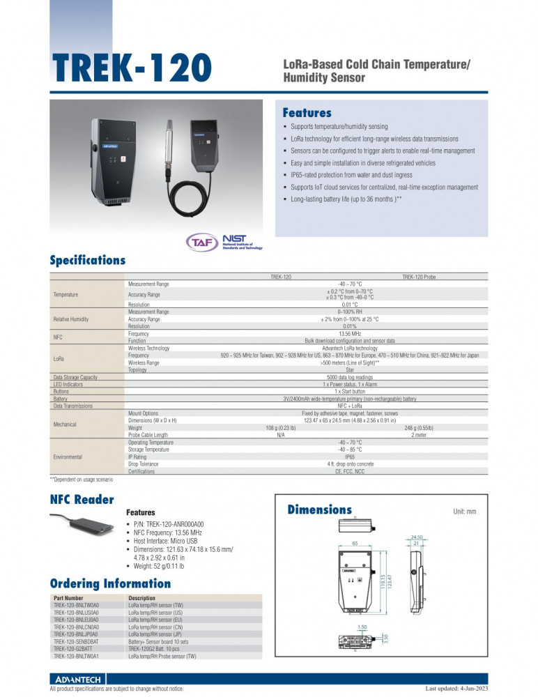 ADVANTECH USM-S62 technical document page 1