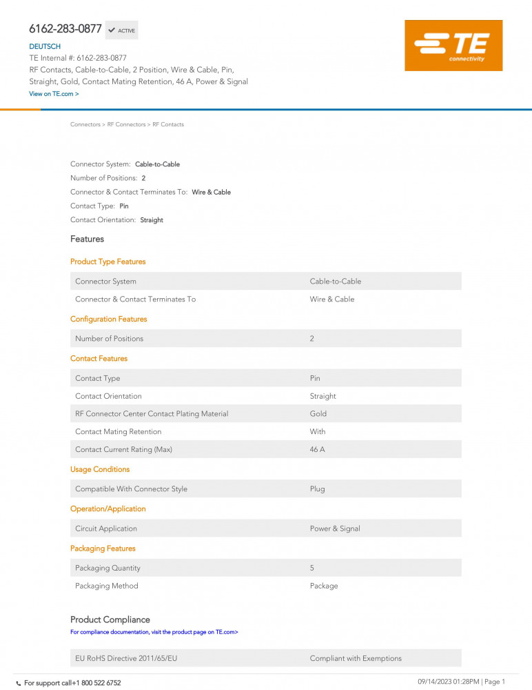 M39029/90-529 technical document page 1