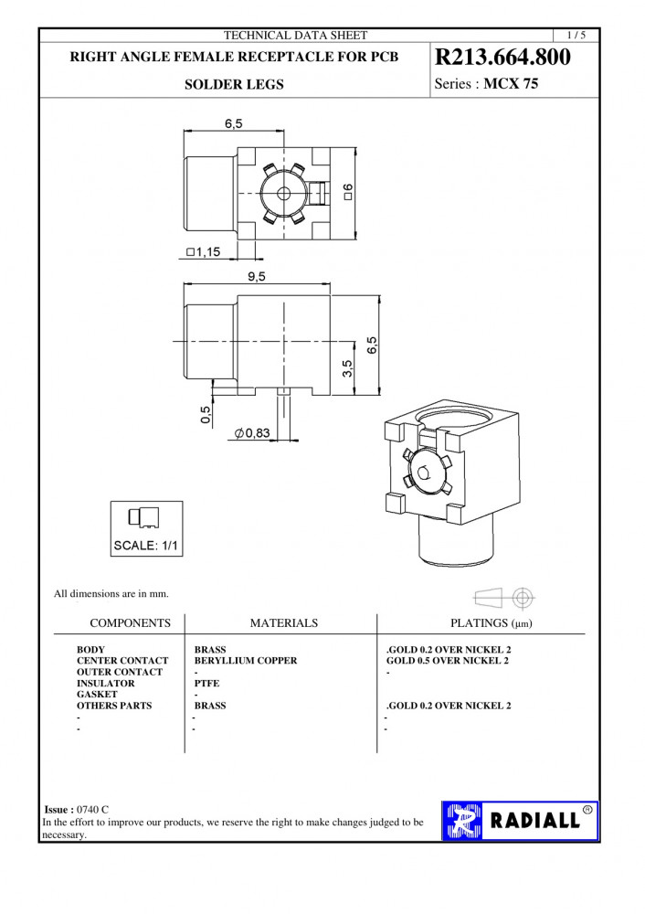 R213664800 technical document page 1