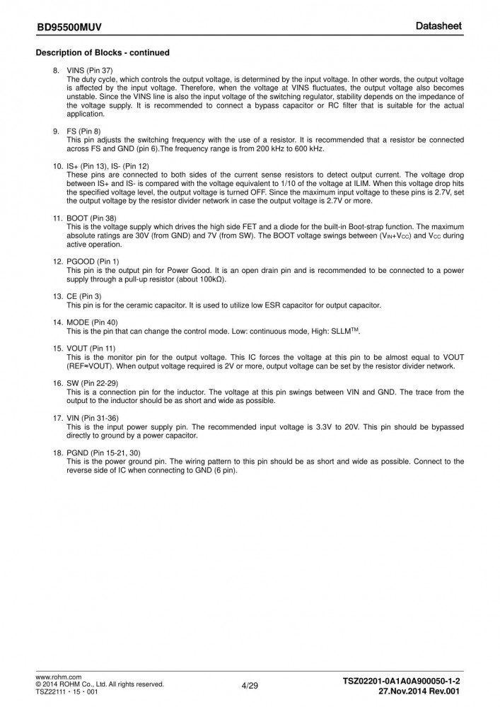 BD95500MUV-E2 datasheet page 4