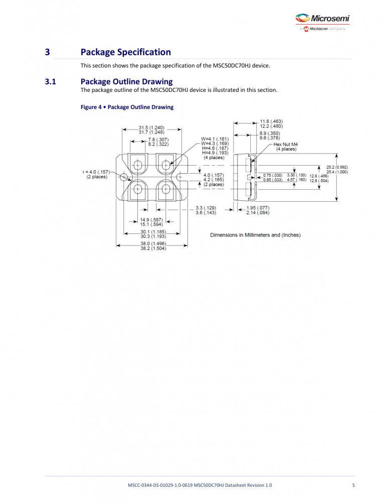 MSC50DC70HJ datasheet page 5