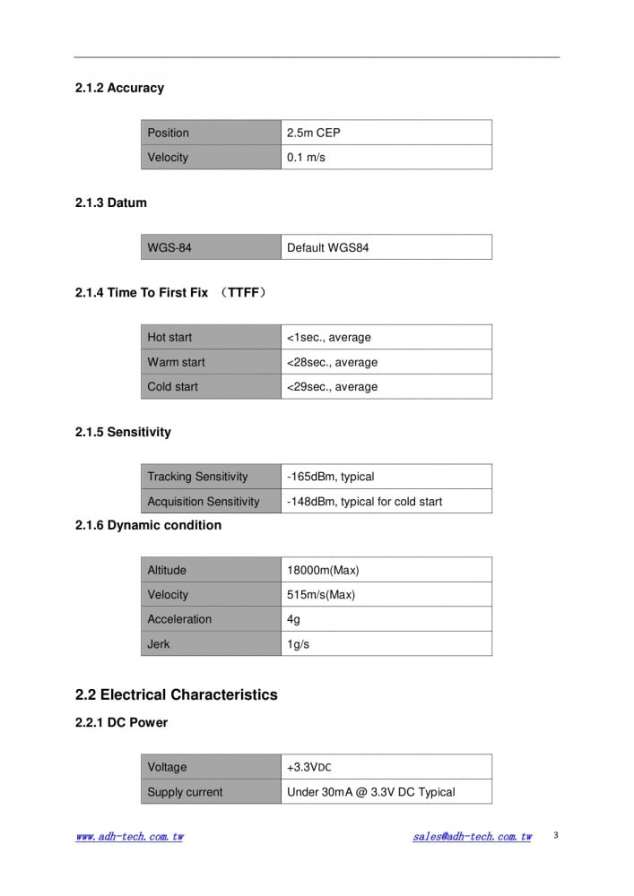 GPS-13740 technical document page 3