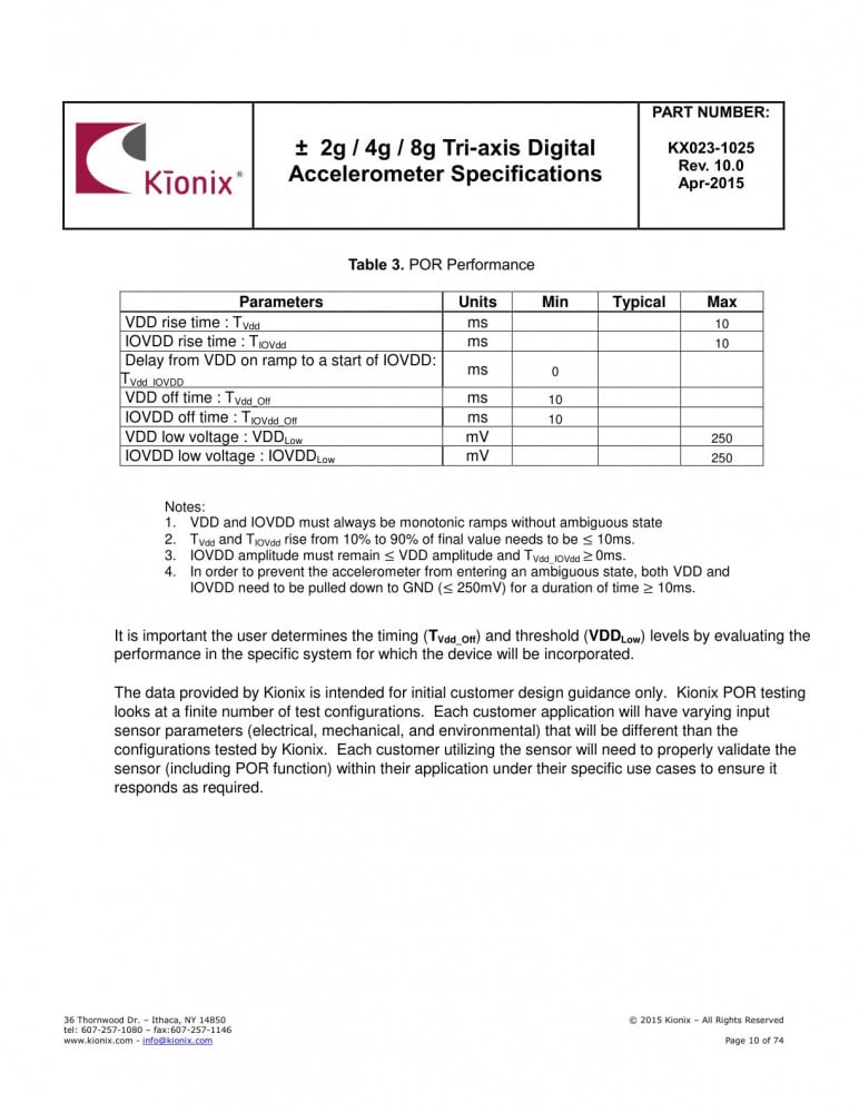 KX023-1025 technical document page 10