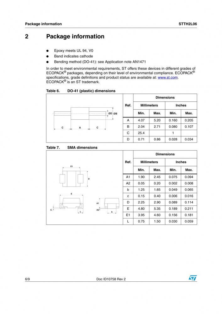 STTH2L06 datasheet page 6
