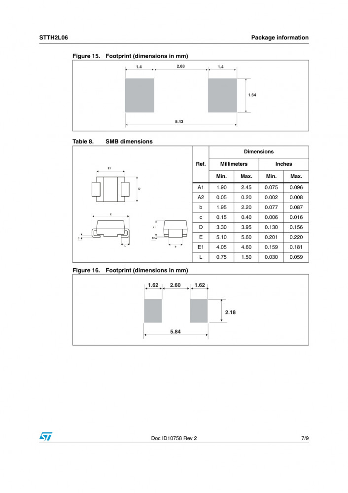 STTH2L06 datasheet page 7