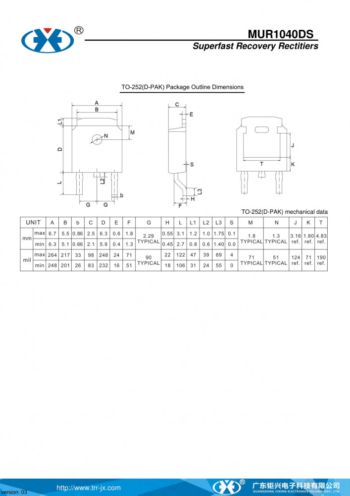 MUR1040DS datasheet page 3