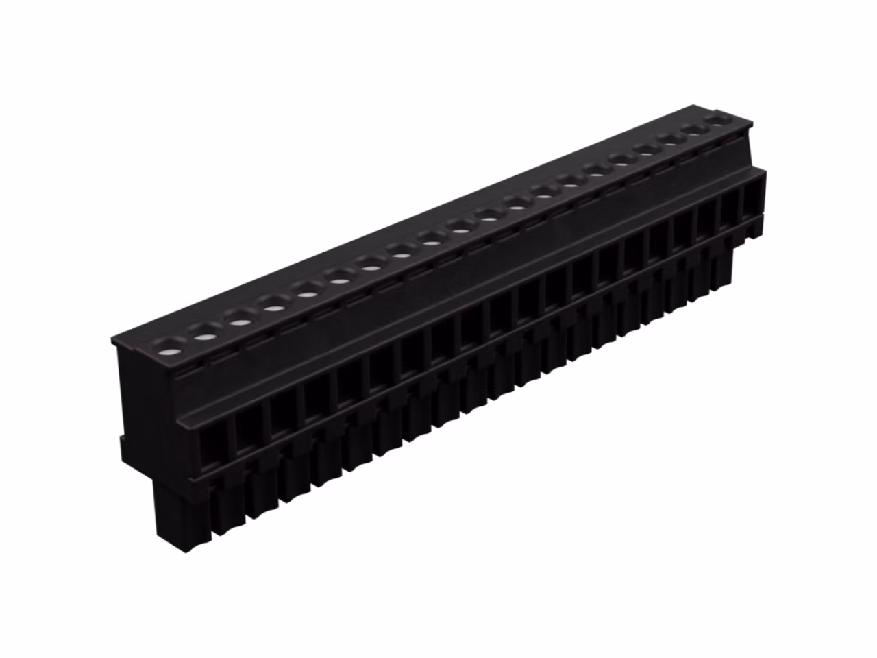 3.81mm Pitch Eurostyle Vertical Plug, with Standard Imprinting, Rear Wire Entry, Black, 20 Circuits for sale