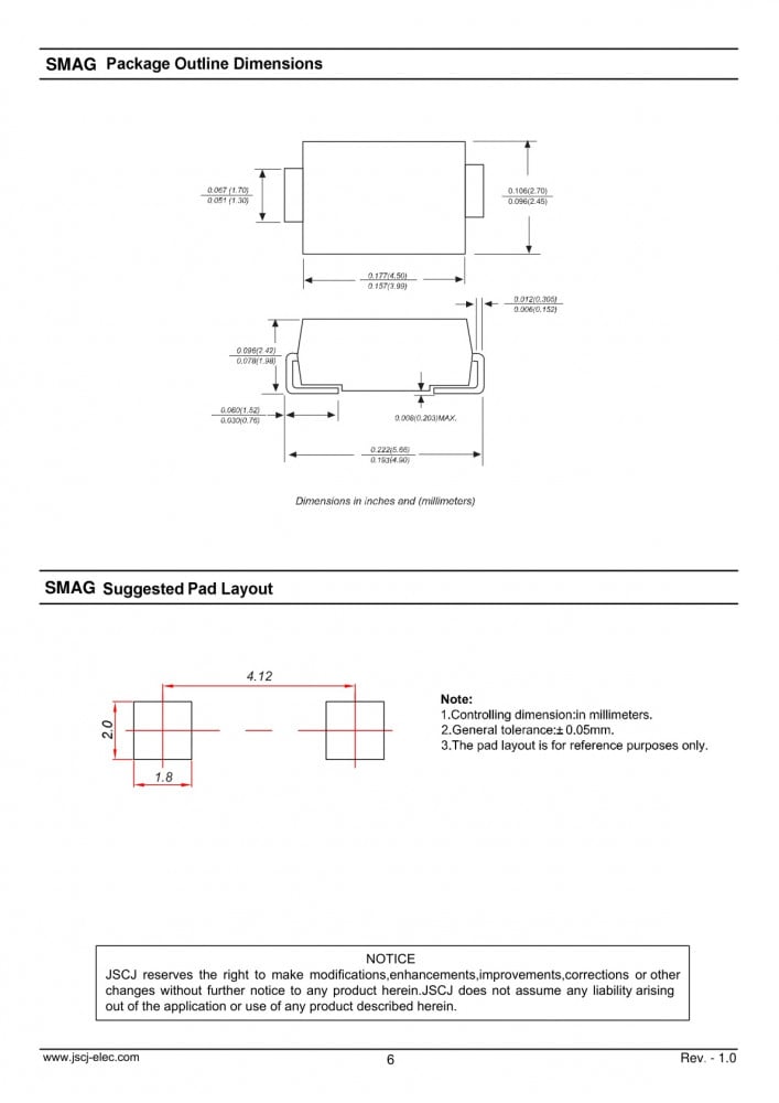 SMAJ series datasheet page 6