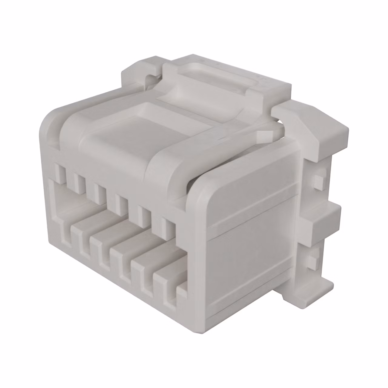 Micro-Lock Plus TPA Type Receptacle Housing, 1.25mm Pitch, Low-Halogen, Dual Row, Positive Lock, 12 Circuits, Natural (White) for sale