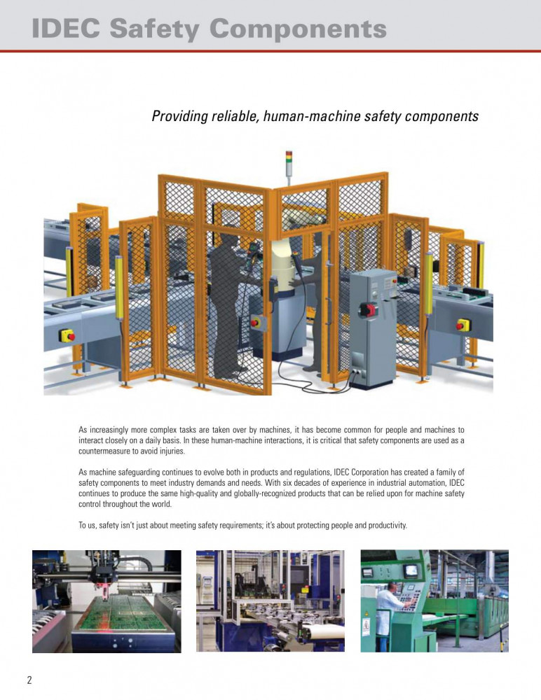 IDEC HS safety component document page 2