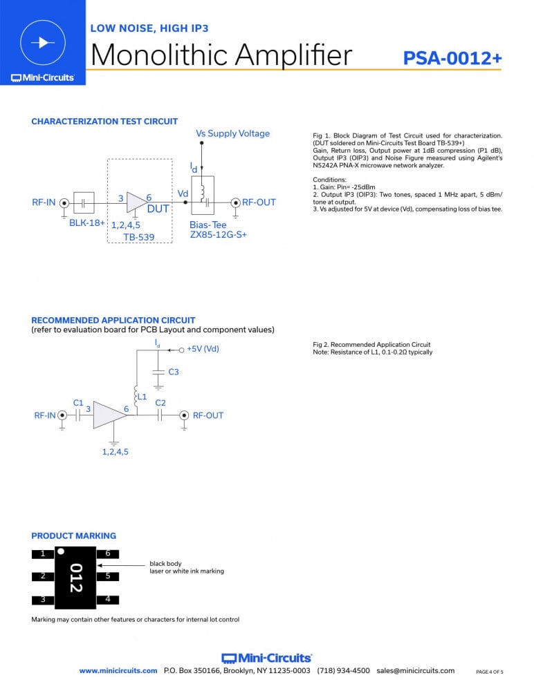 PSA-0012+ datasheet page 4