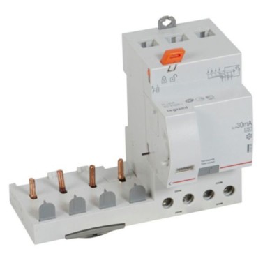 Add-on modules DX³ - 4P 400V~ 63A 30mA Type A RCCB module - For 1-module DX³ MCB - DIN rail mounting - IP20 safety for sale