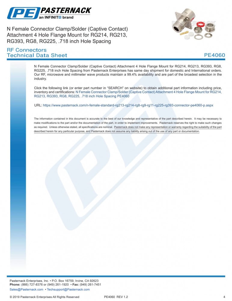 PE4060 datasheet page 4