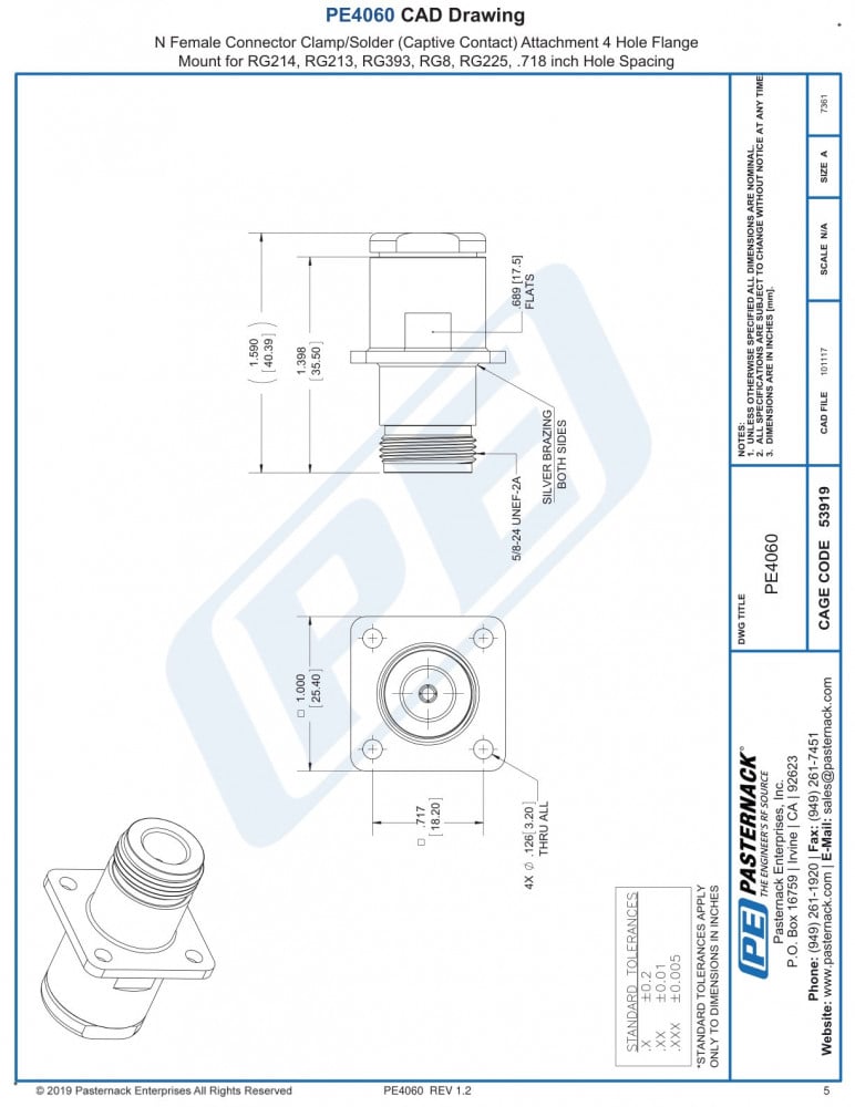 PE4060 datasheet page 5