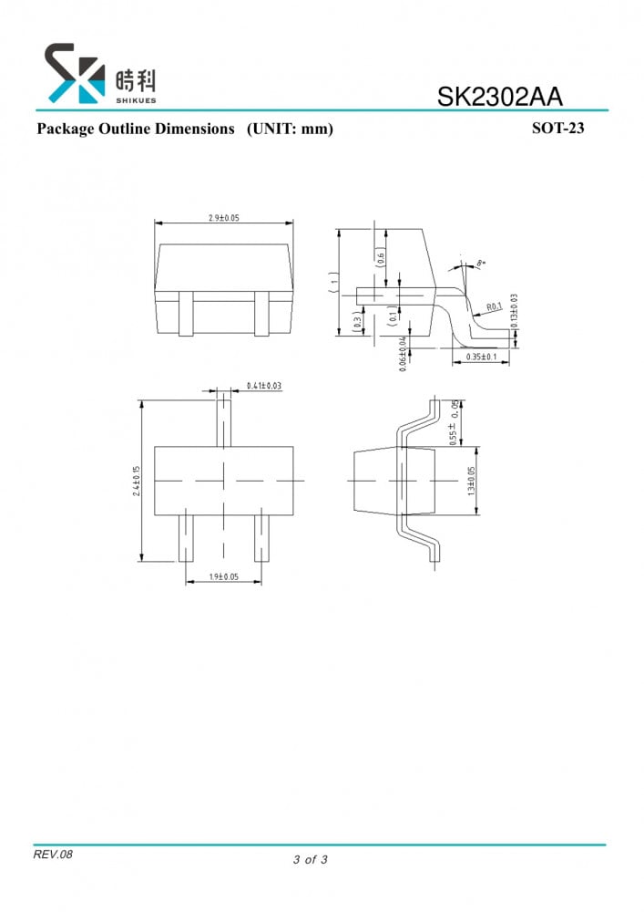 SK2302AA datasheet page 3