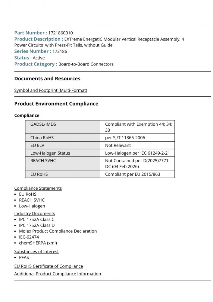 Product document preview, page 1