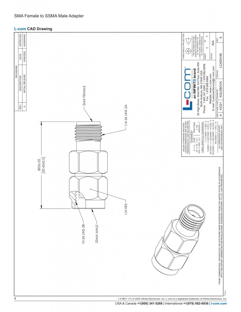 LCAD9188 technical document page 4