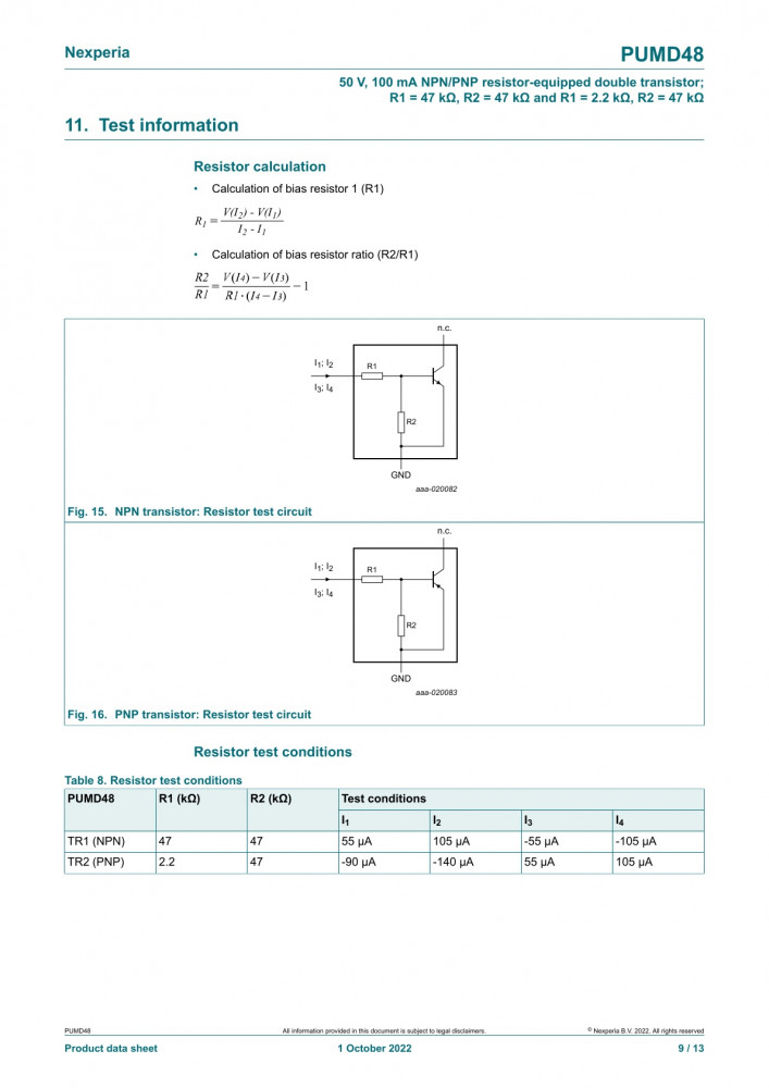 PUMD48 datasheet page 9