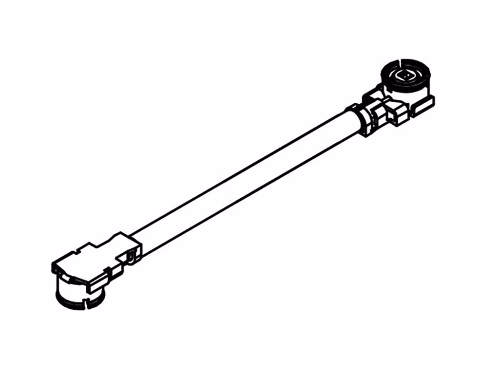 MCRF Right-Angle Plug to MCRF Right-Angle Plug on 1.37mm Cable, 203.20mm Length, H25, 50 Ohms