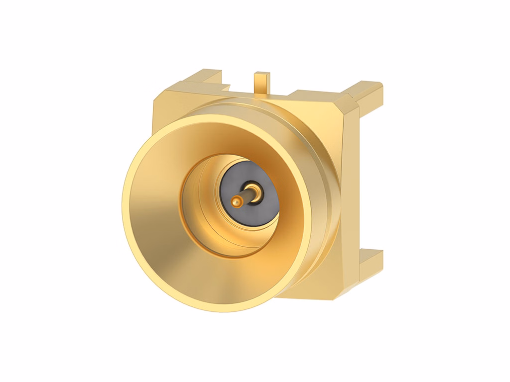 SMP Plug, Straight, Limited Detent, PCB, Edge Mount, 0.25µm Gold (Au) Plated, 1.27mm Leg Length, 20 Pieces Per Tray, 50 Ohms