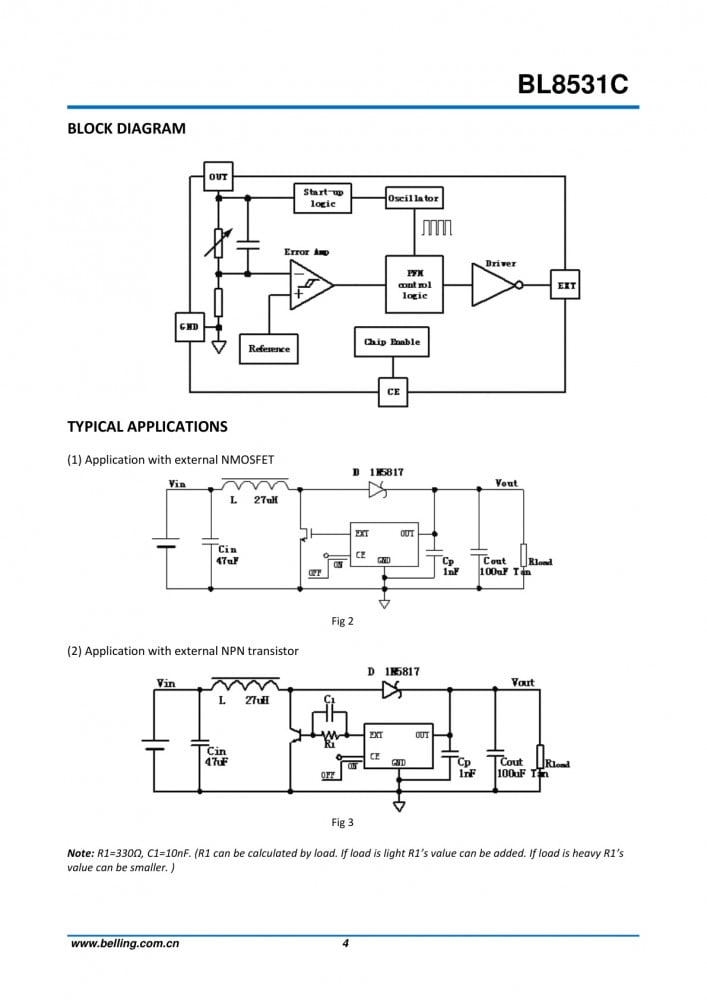 BL8531C datasheet page 4