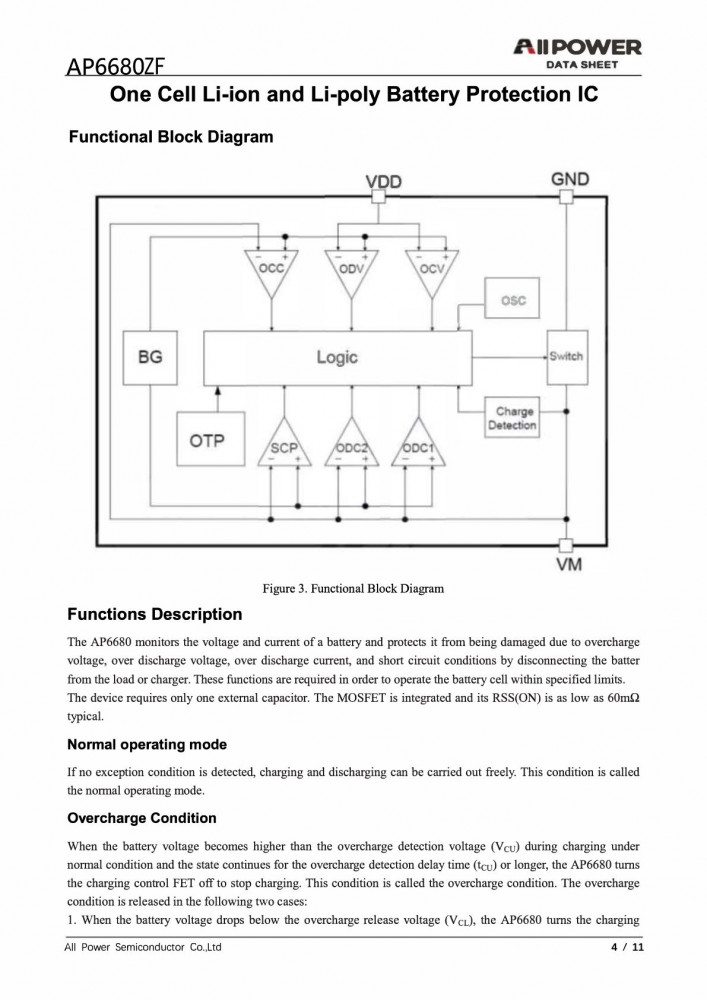 AP6680ZF datasheet page 4