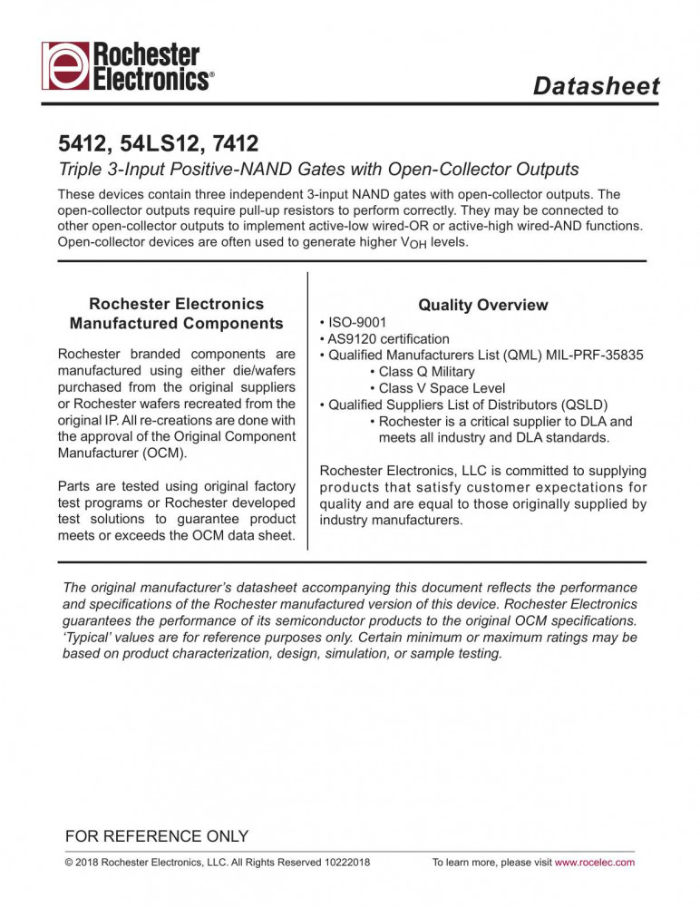 7412N datasheet page 1