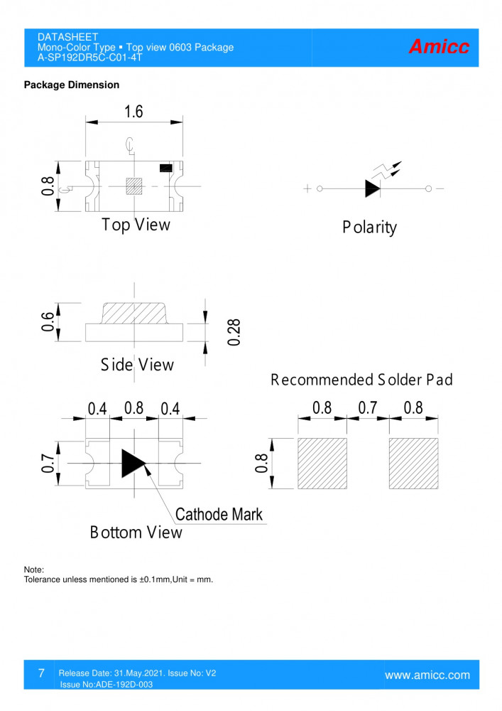 A-SP192DR5C-C01-4T datasheet page 7